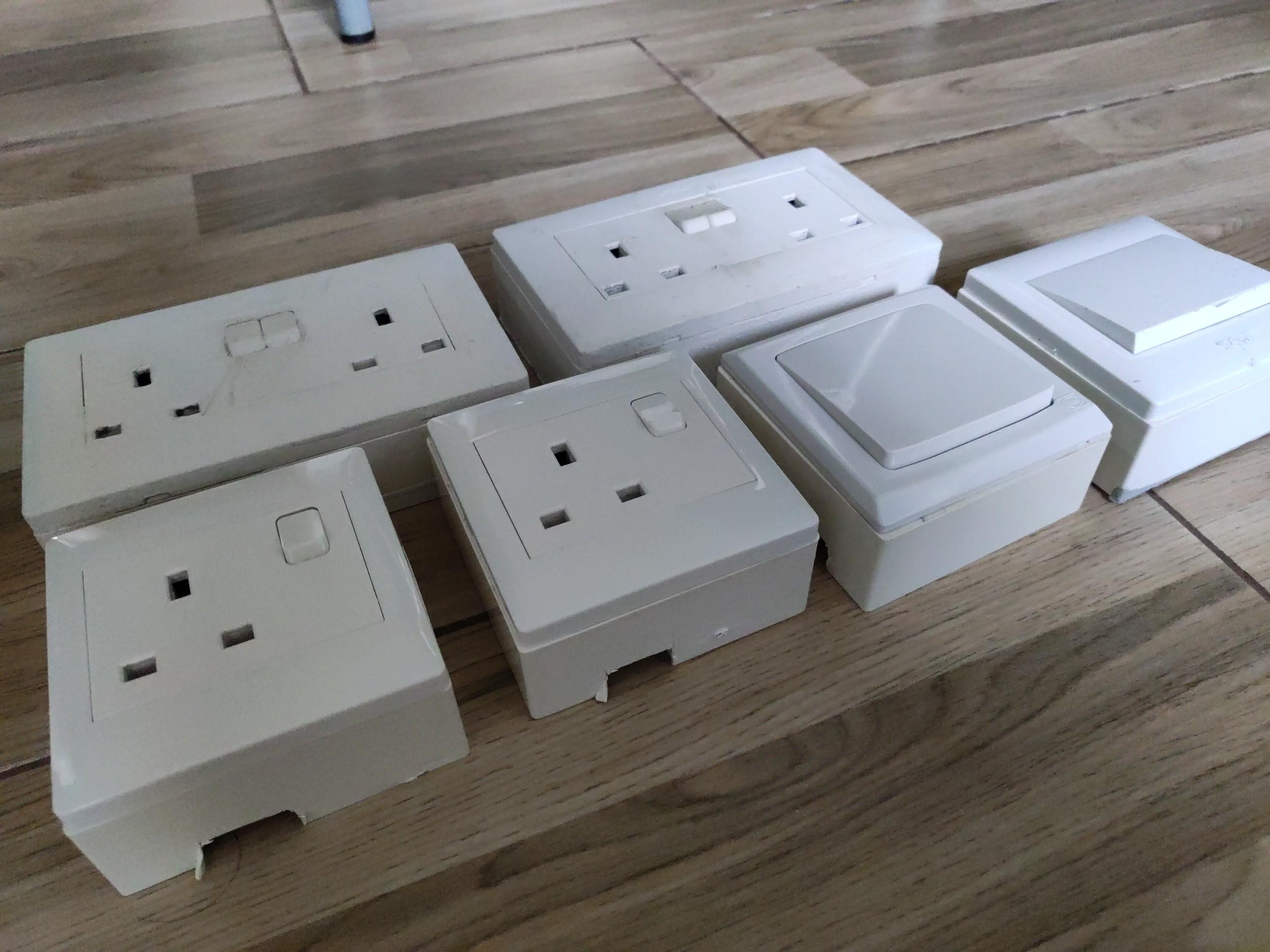 PowerPoint sockets and lighting switch , TV & Home Appliances ...