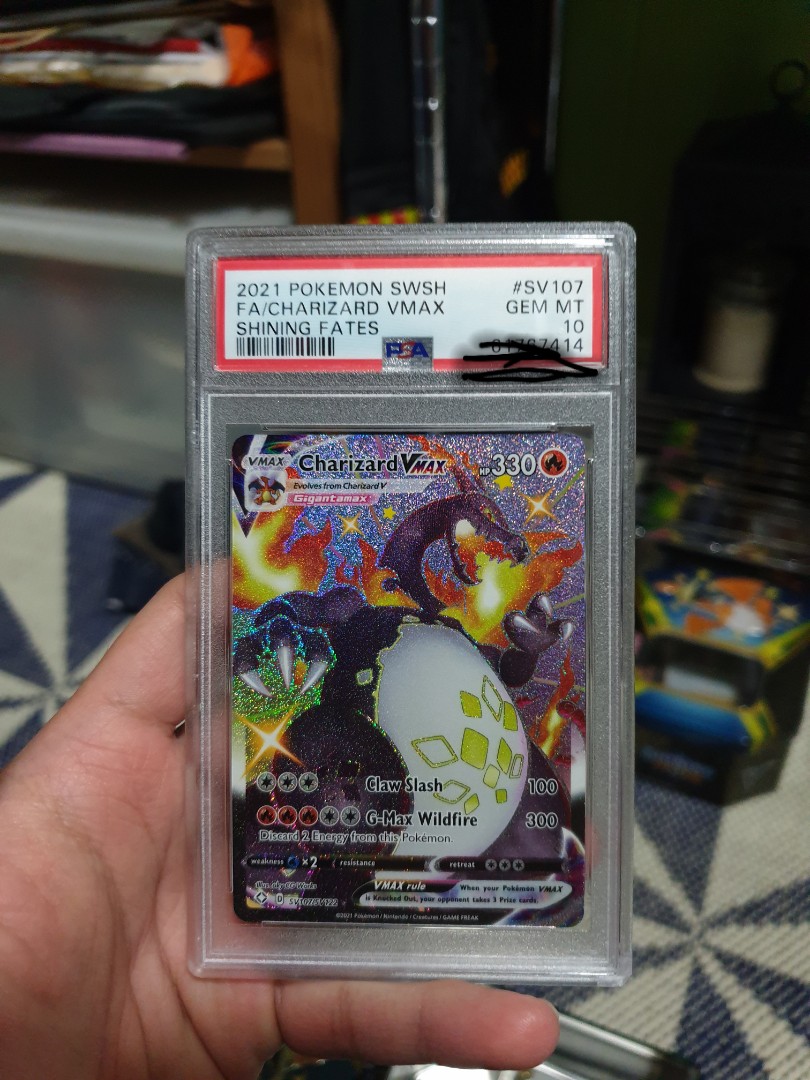 Psa 10 shiny charizard vmax, Hobbies & Toys, Toys & Games on Carousell