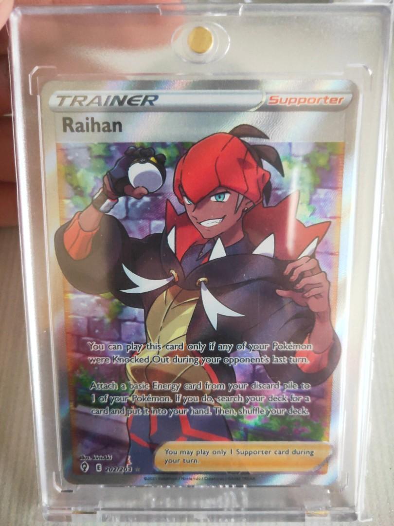 Raihan full art trainer (evolving skies pokemon card), Hobbies & Toys ...