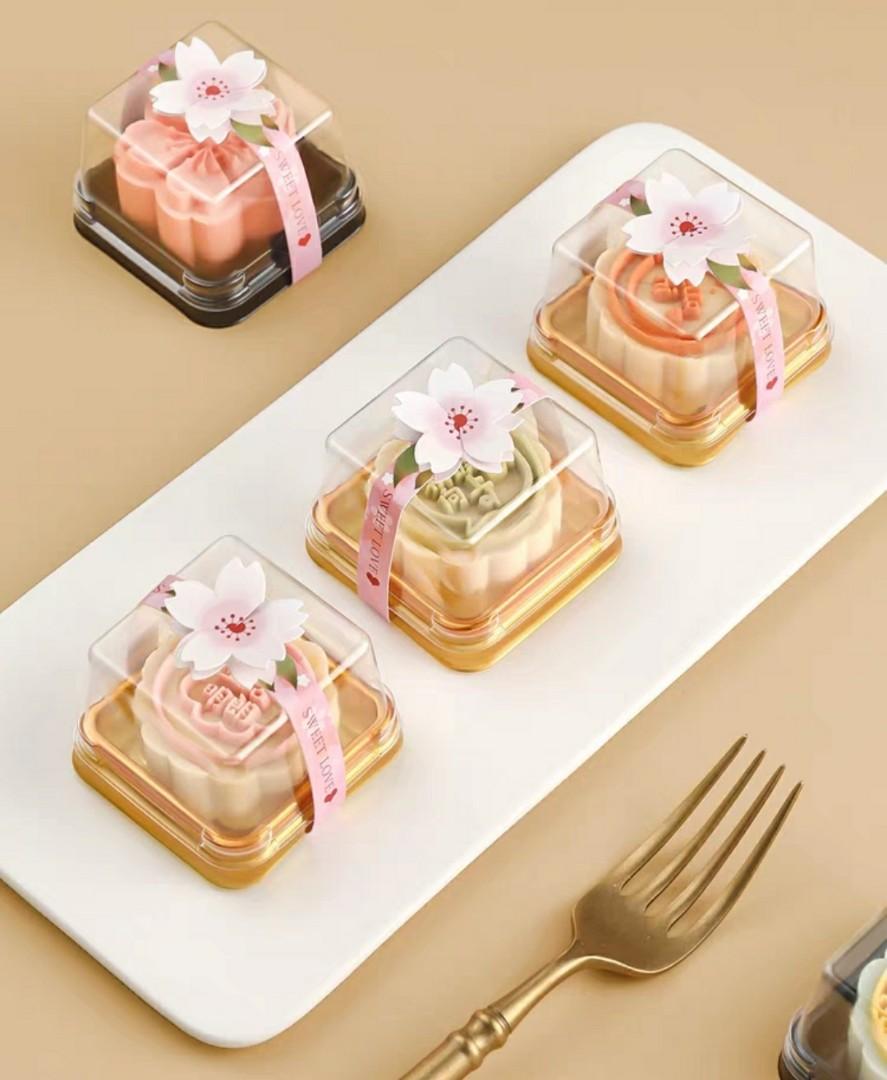 Ready Stock~ 50pcs Mooncake Packaging Box with Cover Mooncake Tray ...