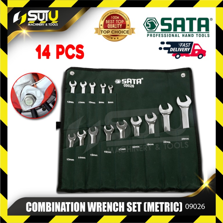 SATA 09026 Metric Combination Wrench Set 14Pcs, Everything Else, Others ...