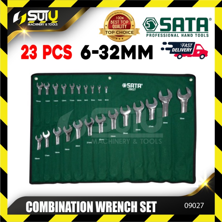 Sata 09027 23 Pc. Metric Combination Wrench Set, Everything Else ...