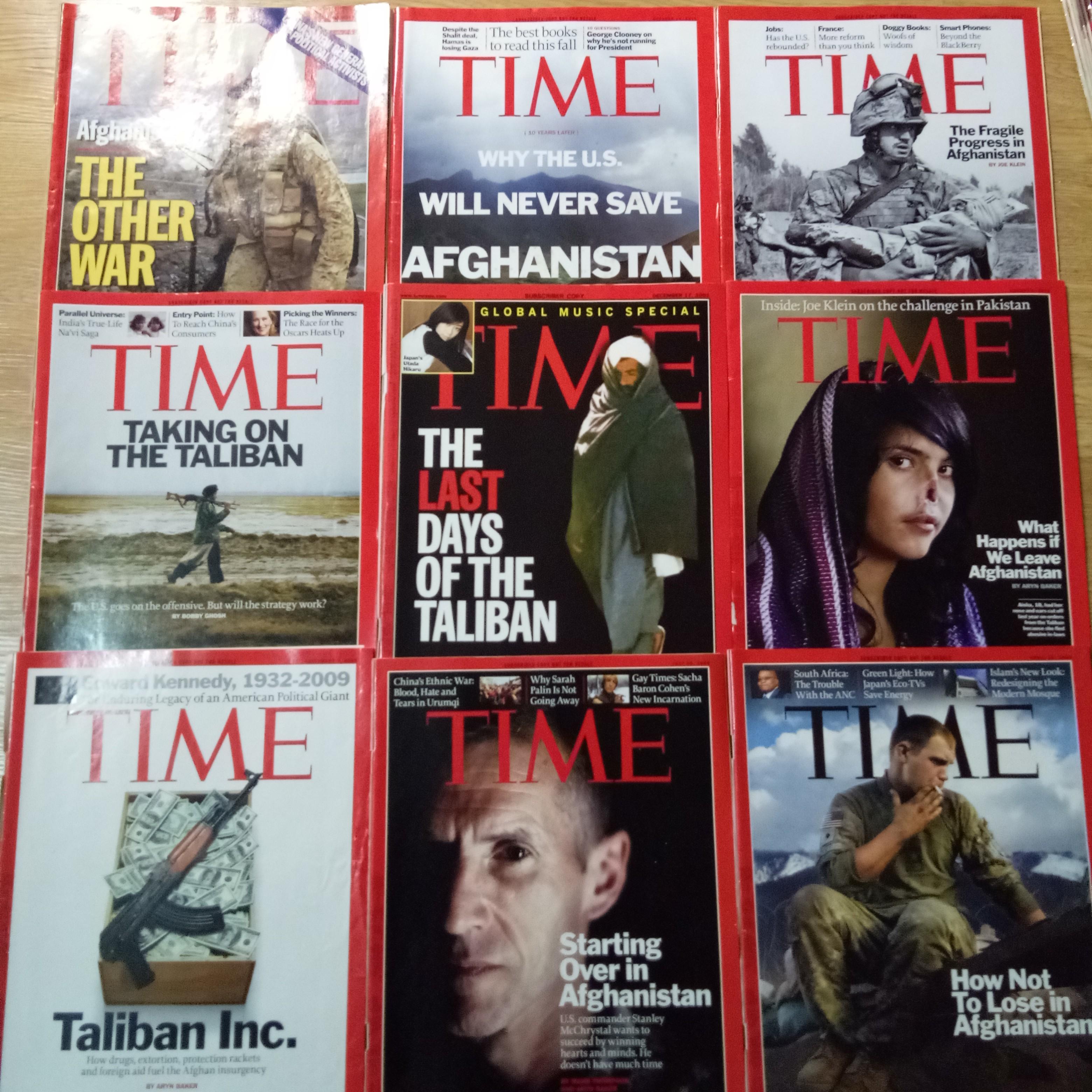 (Set) Afghanistan and Taliban cover stories - Time Magazine, Hobbies ...