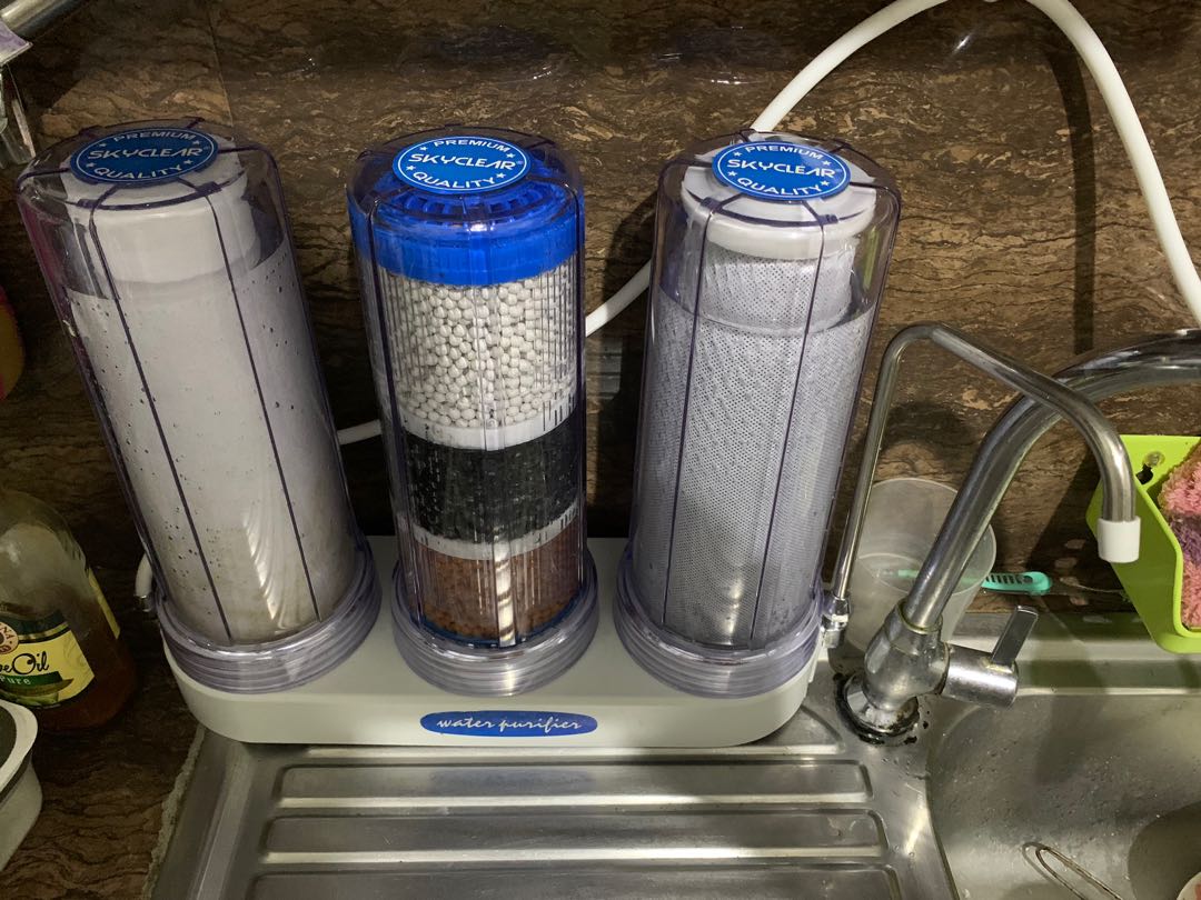 SKYCLEAR High Quality 3 in 1 Alkaline Water Purifier Filter Complete ...