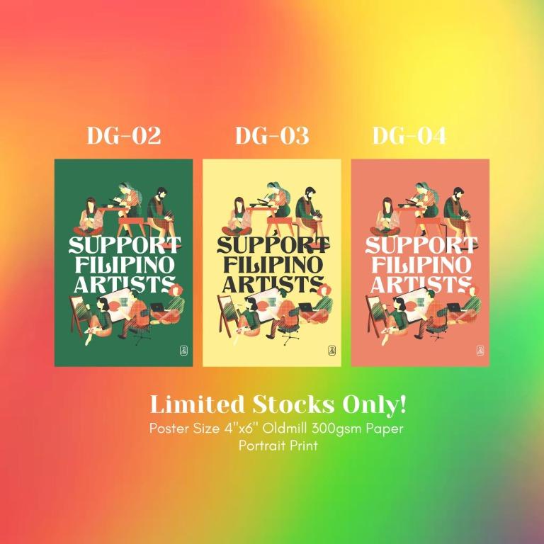 Support Filipino Artist Green Art Print, Hobbies & Toys, Stationary ...