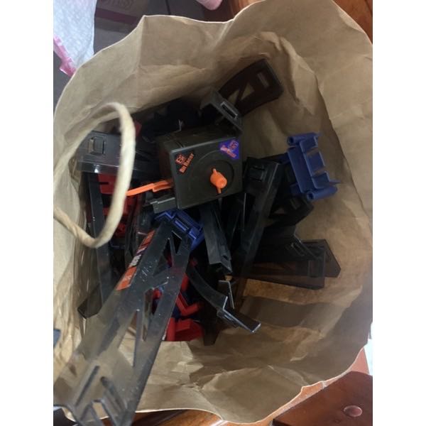 Tomy bit racer 迷你軌道 合售 全部 整袋 迷你四驅車 軌道 正版, 書籍、休閒與玩具, 玩具、公仔、桌遊在旋轉拍賣