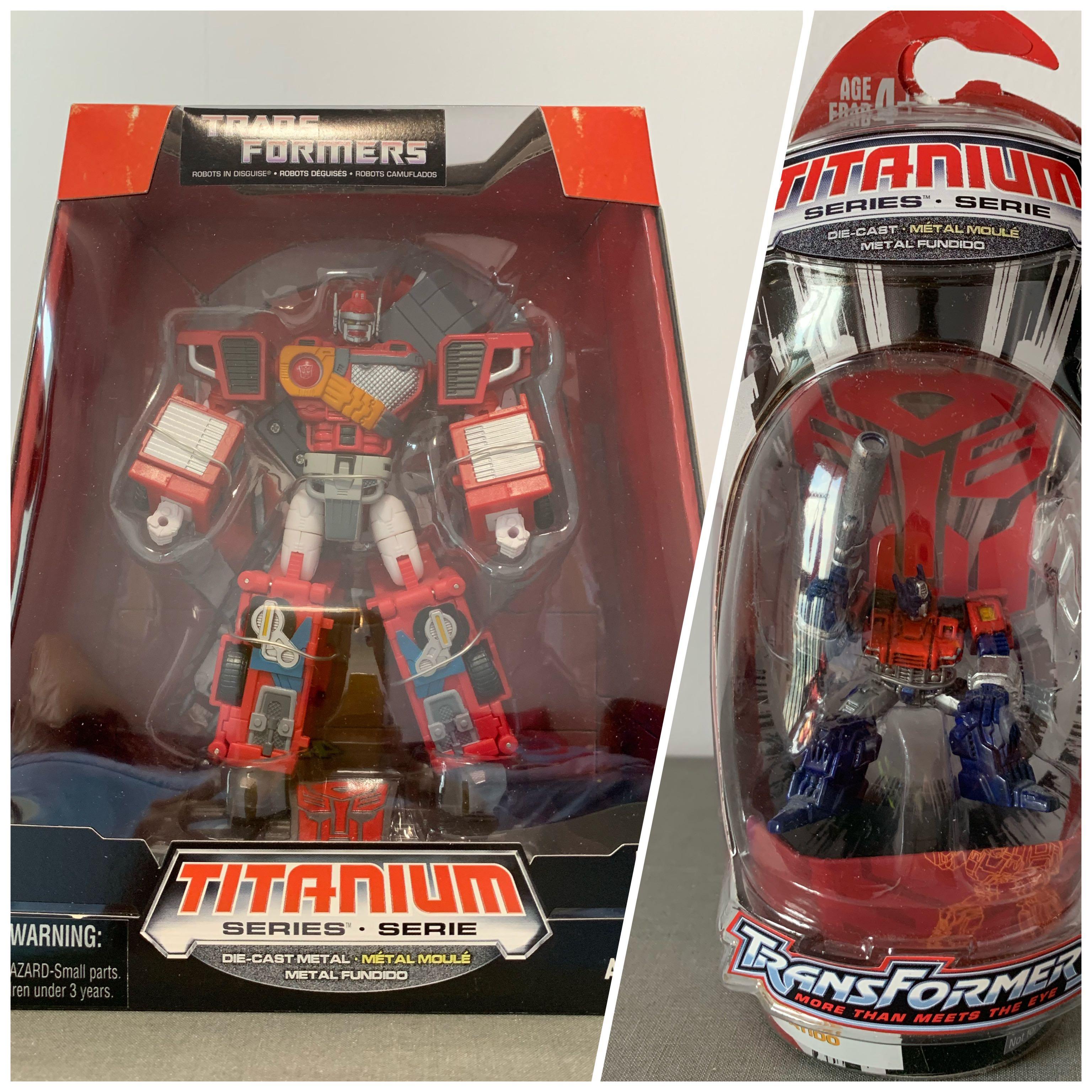 Transformers Titanium Series RID Optimus Prime (Fire Convoy) with War ...