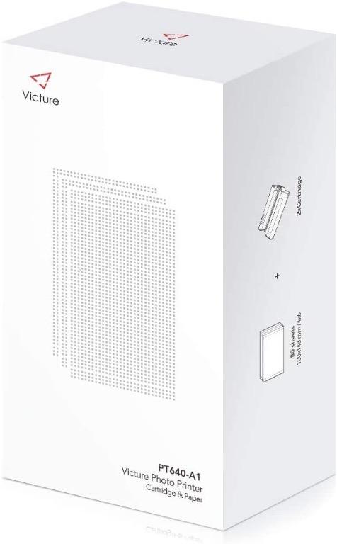 Victure The Ink Cartridge and Photo Paper of Photo Printer PT640-A1 ...