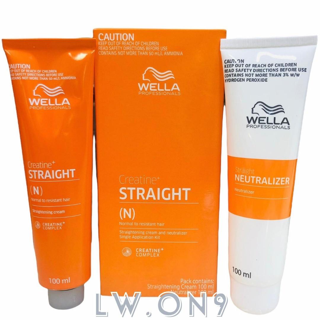 WELLA PROFESSIONALS CREATINE STRAIGHTENING CREAM 100ML AND NEUTRALIZER ...