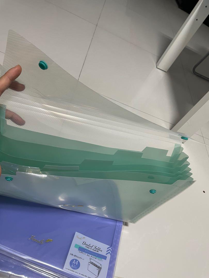 6 pockets A4 divided folder, Hobbies & Toys, Stationery & Craft on ...