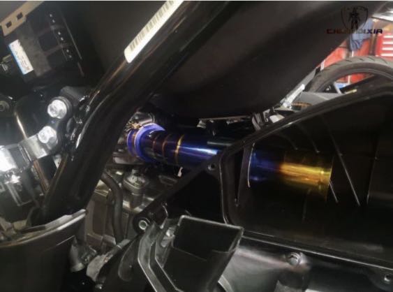 aerox v1 v2 nmax v1 v2 adv150 titanium airbox air filter intake pipe ...