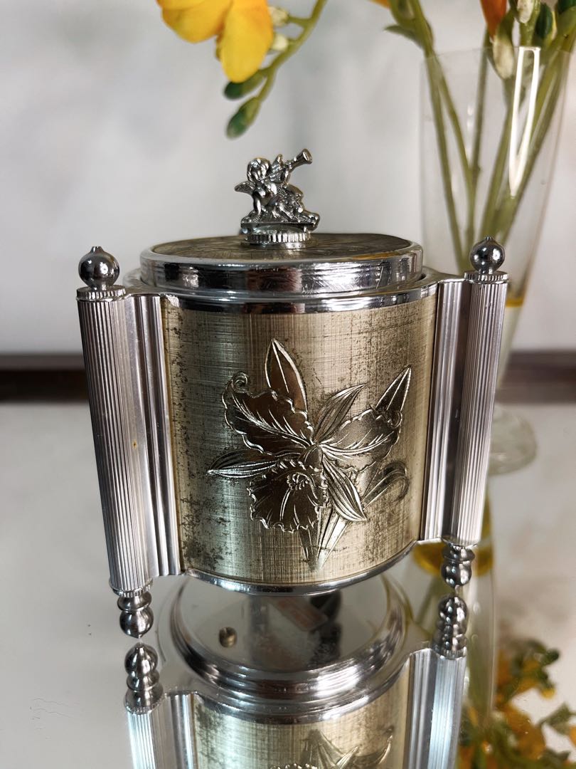 Antique Brass Music Box Made In Paris, Furniture & Home Living, Home ...