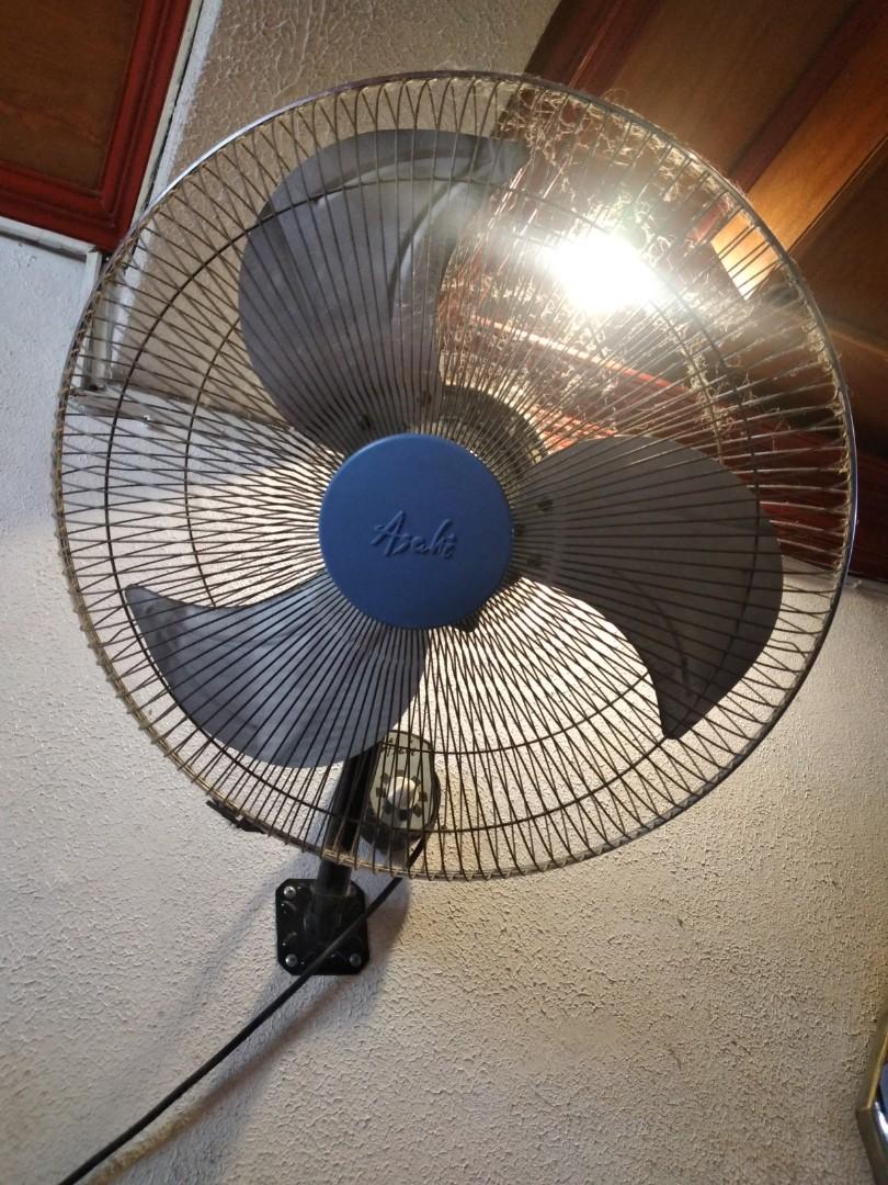 Asahi industrial wall fan, Furniture & Home Living, Lighting & Fans ...