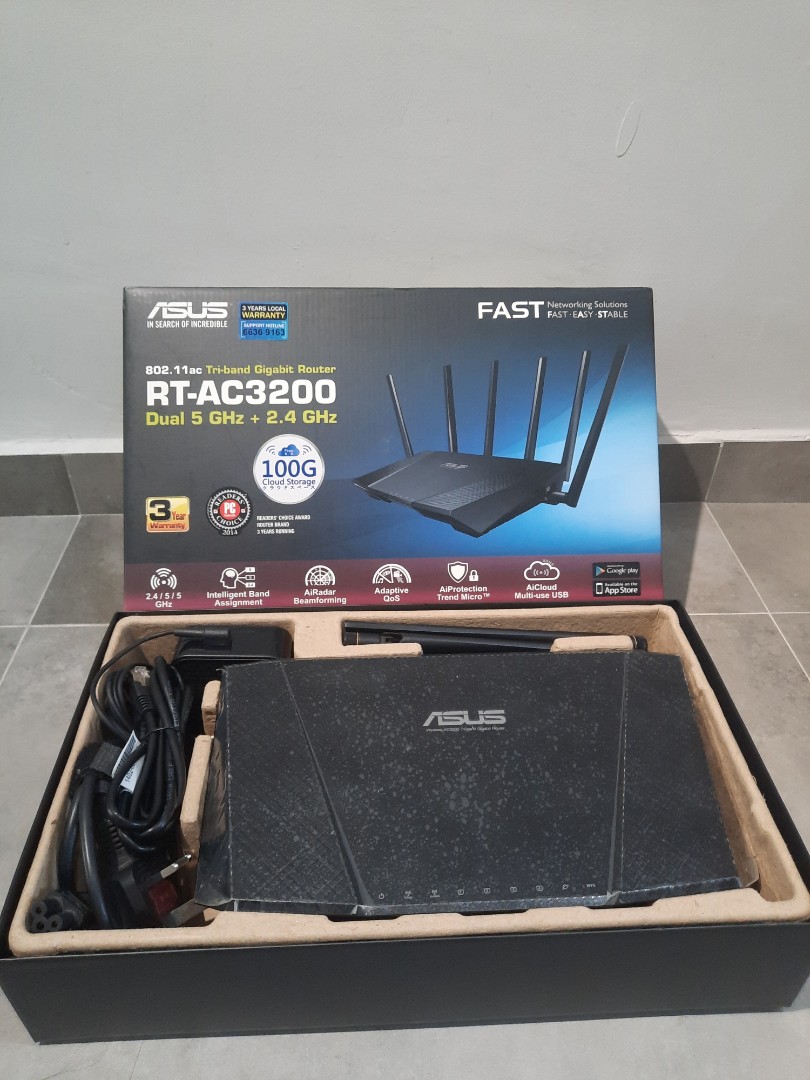 ASUS RT AC3200 Router, Computers & Tech, Parts & Accessories ...