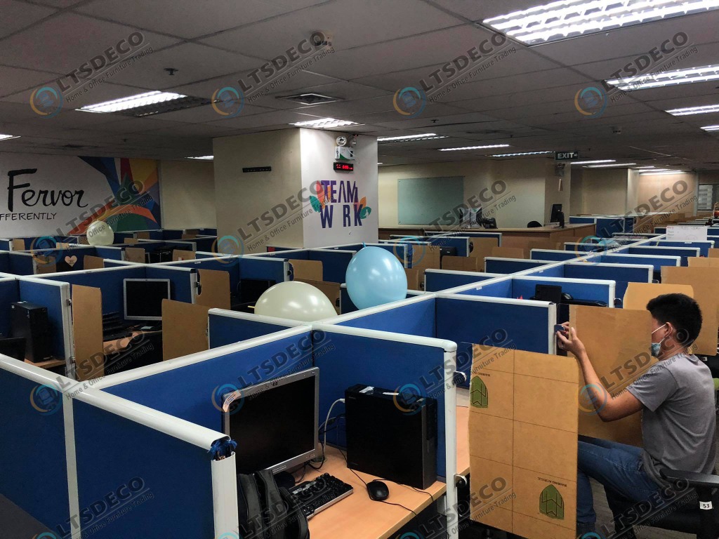 bpo table type office partition, Furniture & Home Living, Office ...