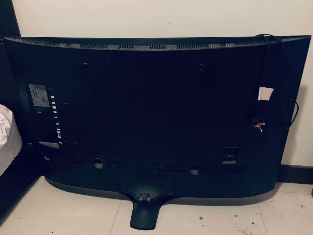Broken cracked screen Samsung LED Curve TV, Computers & Tech, Parts ...