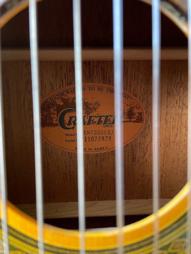 Crafter nylon string hybrid guitar - Made in Korea, Hobbies & Toys ...