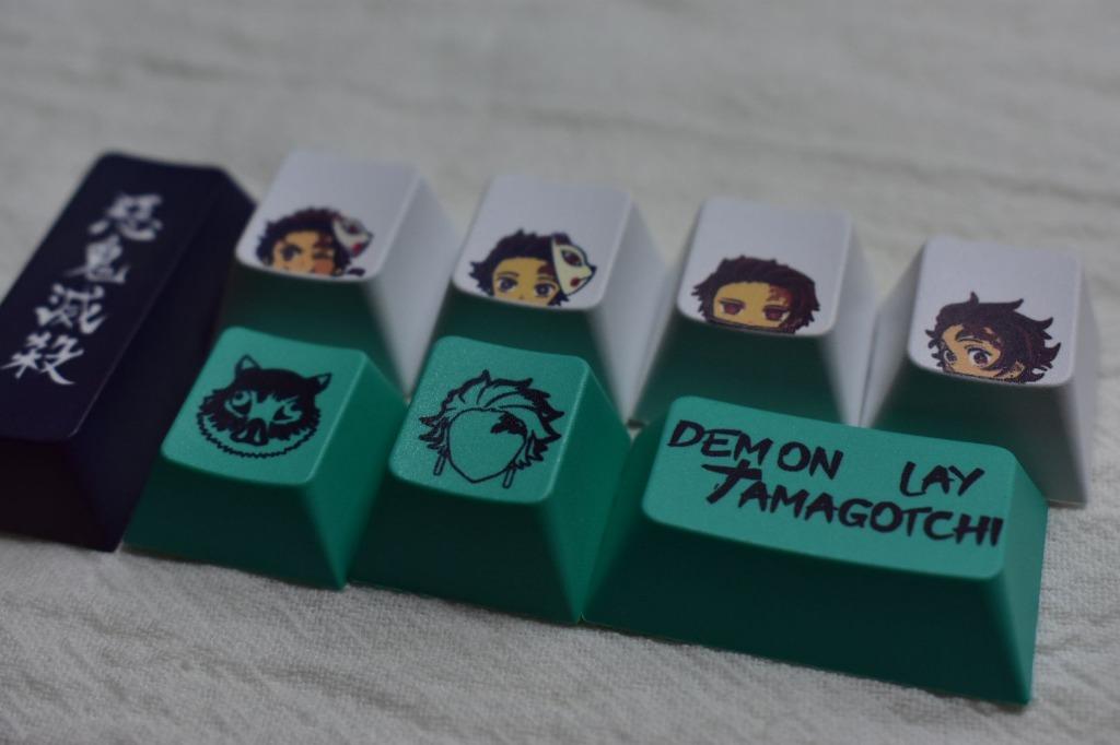 Demon Slayer (Tanjiro) Keycaps, Computers & Tech, Parts & Accessories ...