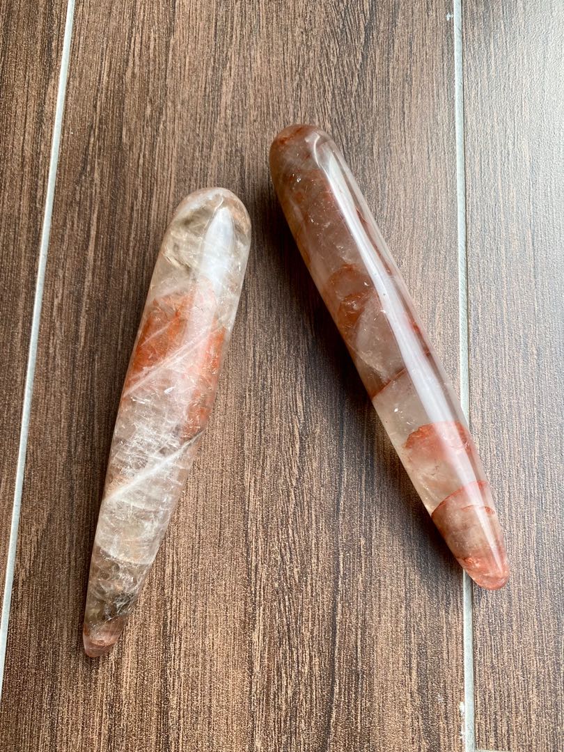 Fire quartz wand/ crystal massage wand, Women's Fashion, Jewelry ...