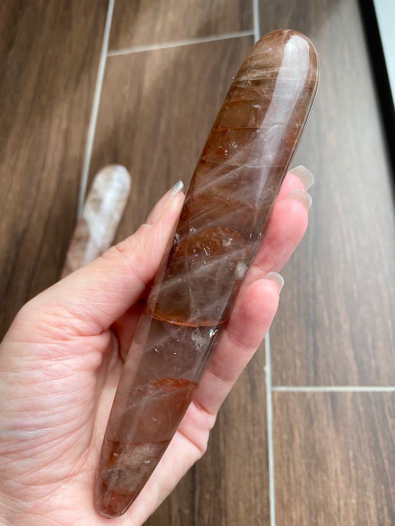 Fire quartz wand/ crystal massage wand, Women's Fashion, Jewelry ...