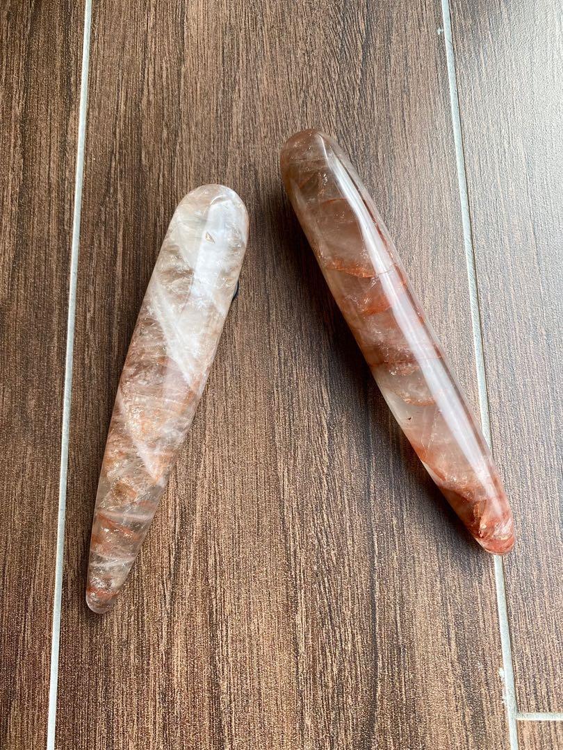 Fire quartz wand/ crystal massage wand, Women's Fashion, Jewelry ...