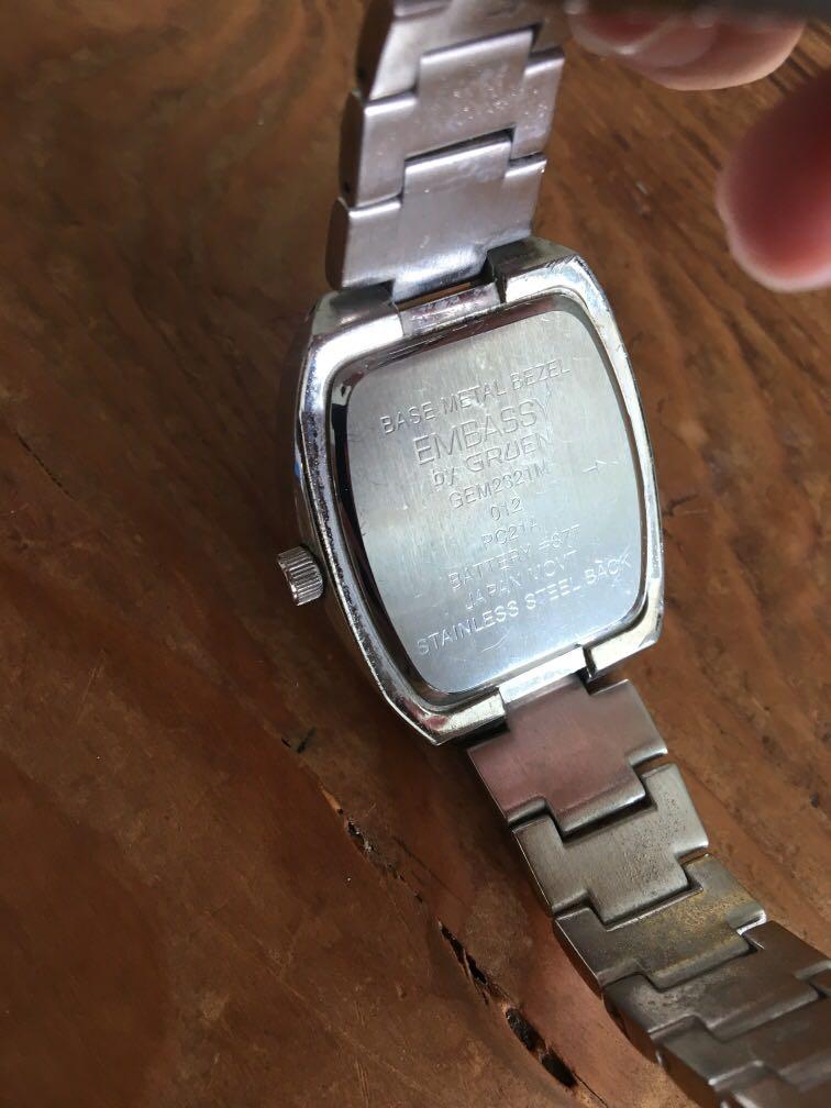 Vintage Gruen Embassy Quartz Watch, Men's Fashion, Watches ...