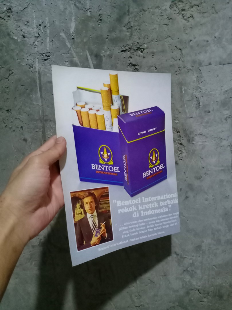 Iklan rokok jadul bentoel 70an, Antik, Pajangan di Carousell