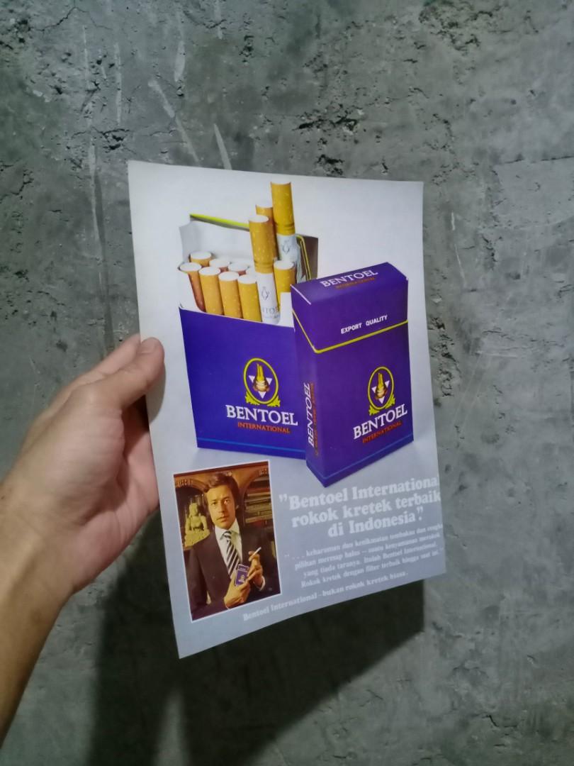 Iklan rokok jadul bentoel 70an, Antik, Pajangan di Carousell