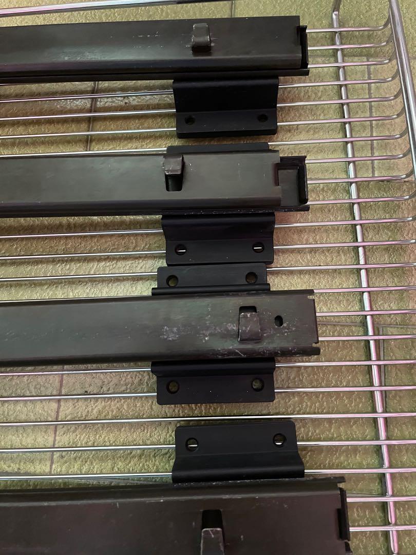 Kitchen stainless steel sliding rack, Furniture & Home Living ...