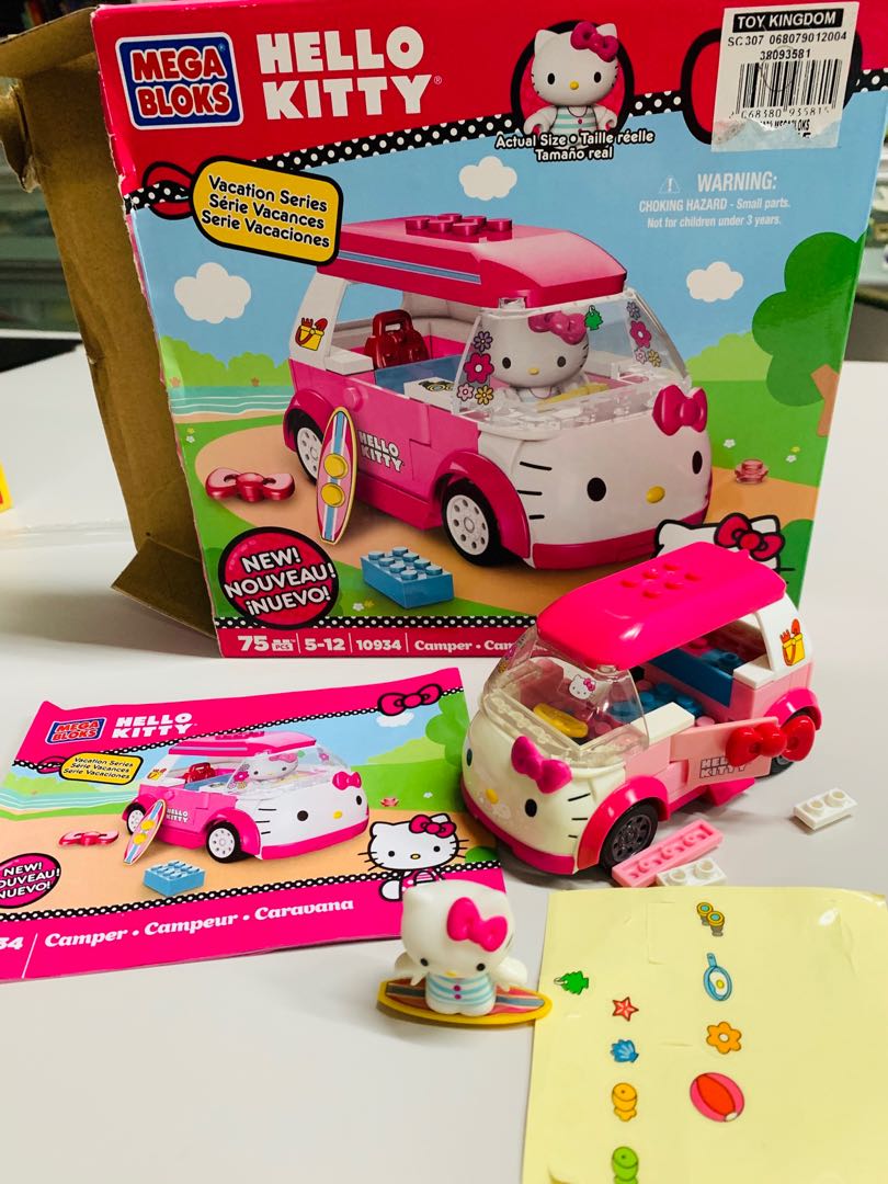 Mega Bloks Hello Kitty Camper, Hobbies & Toys, Toys & Games on Carousell