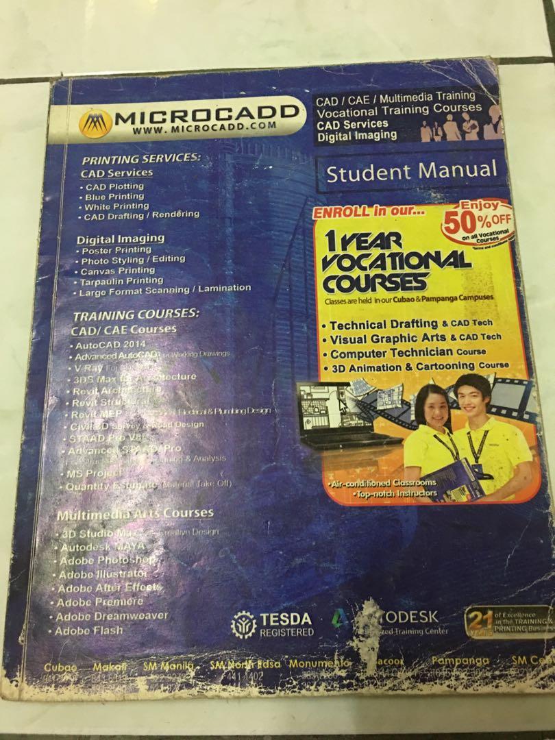 Microcadd Student Manual, Hobbies & Toys, Books & Magazines, Assessment ...