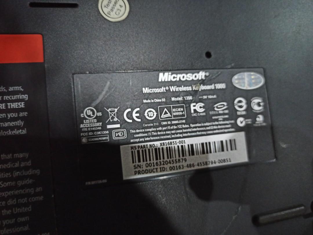 Microsoft Wireless Keyboard And Mouse Computers And Tech Parts And Accessories Computer Keyboard On