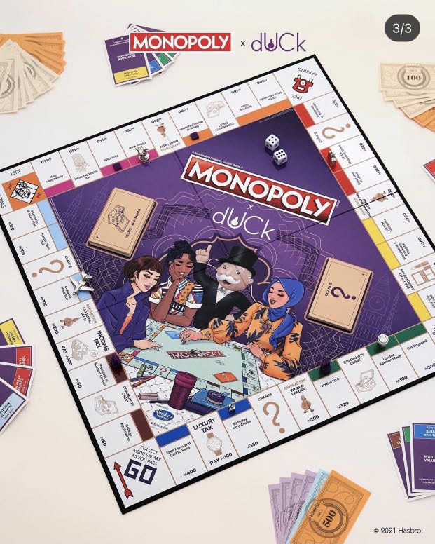Monopoly x dUCk board game, Hobbies & Toys, Collectibles & Memorabilia ...