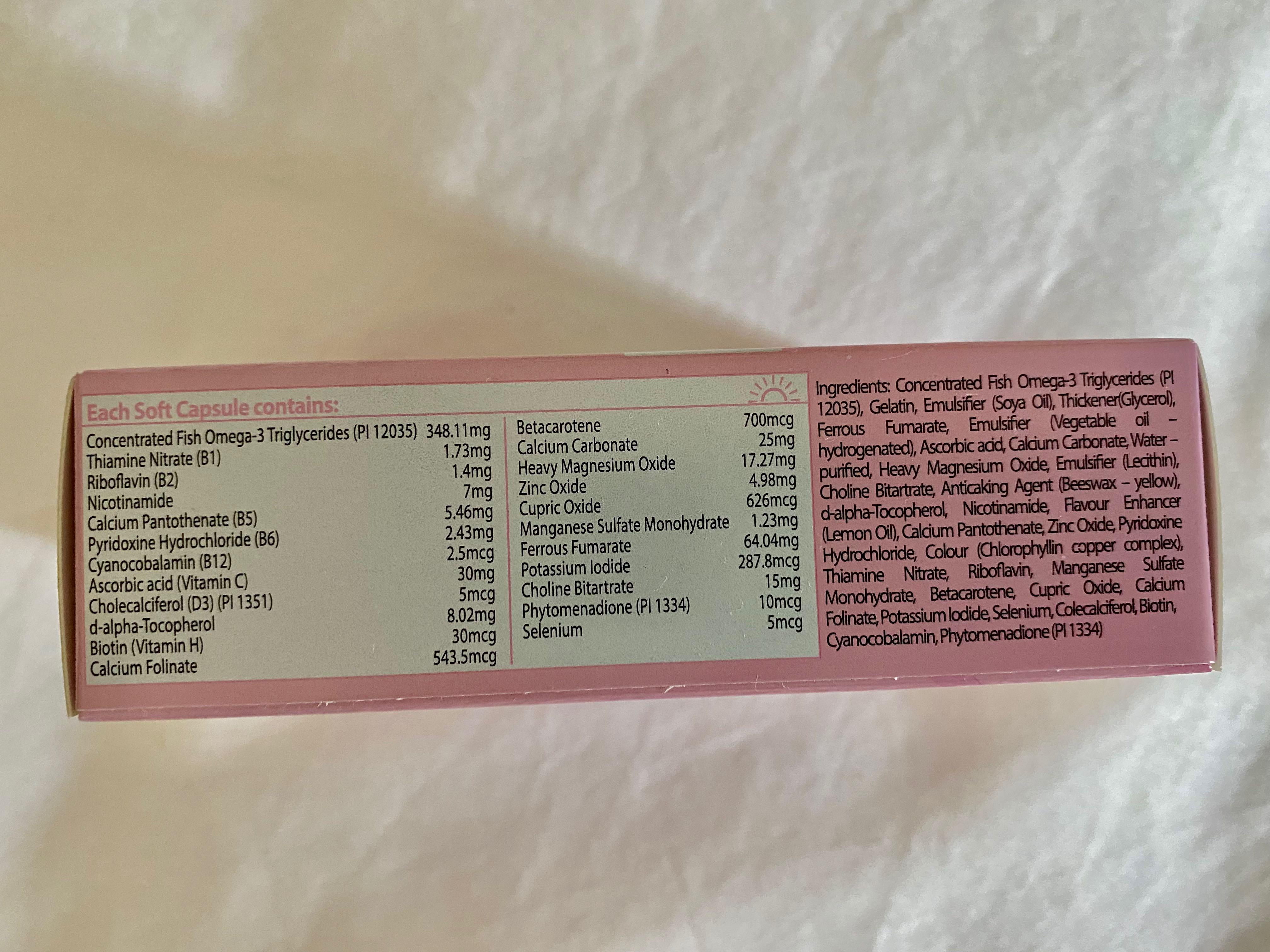 Mum-2-B Gold Pregnancy Supplements with DHA and Omega-3, Health ...