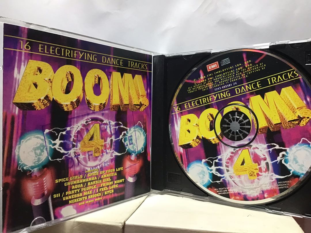 CD 1998 PRESS Boom 4 - Spice Girls Aqua Barbie Girl Vanessa Mae OOP EMI ...
