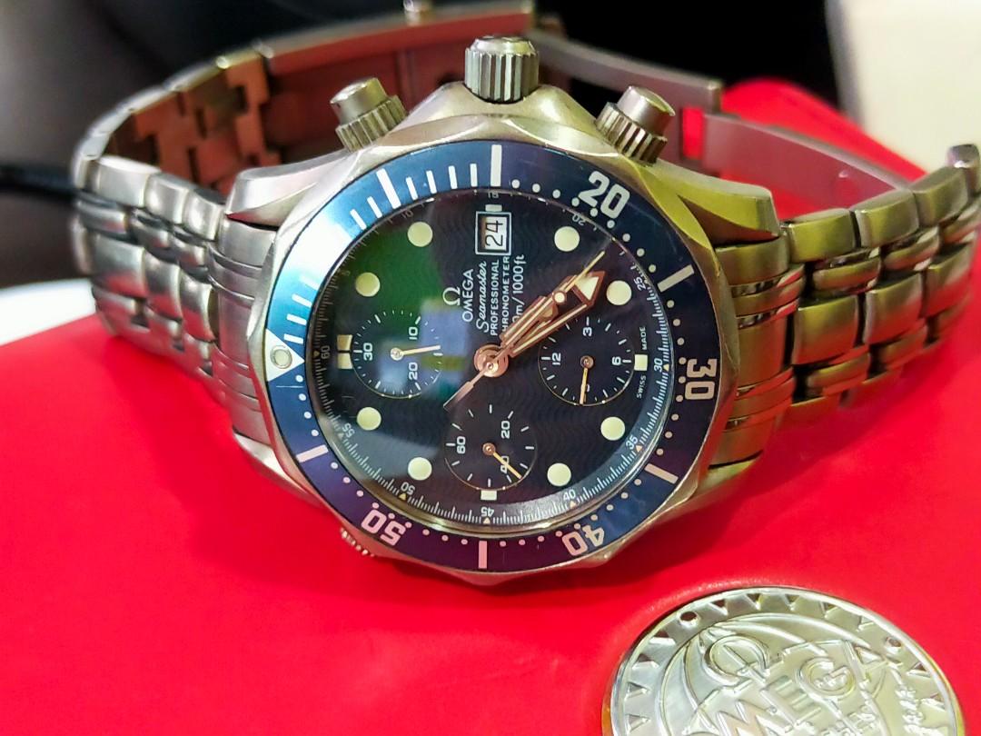 Original Omega Seamaster Professional chronometer 300m Titanium, Luxury, Watches on Carousell