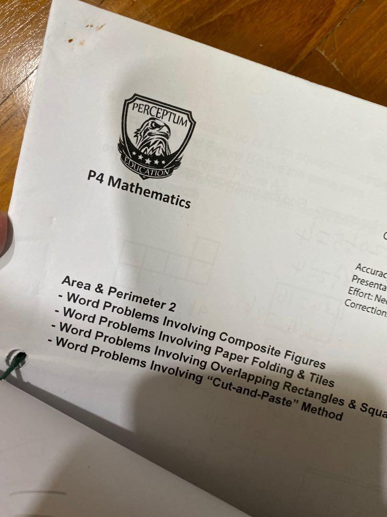 P4 Perceptum MATH notes and worksheets, Everything Else on Carousell