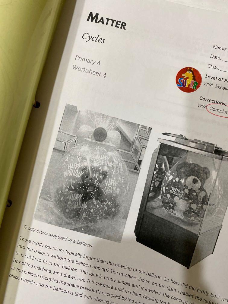 P4 Perceptum SCIENCE worksheets and notes, Hobbies & Toys, Books ...