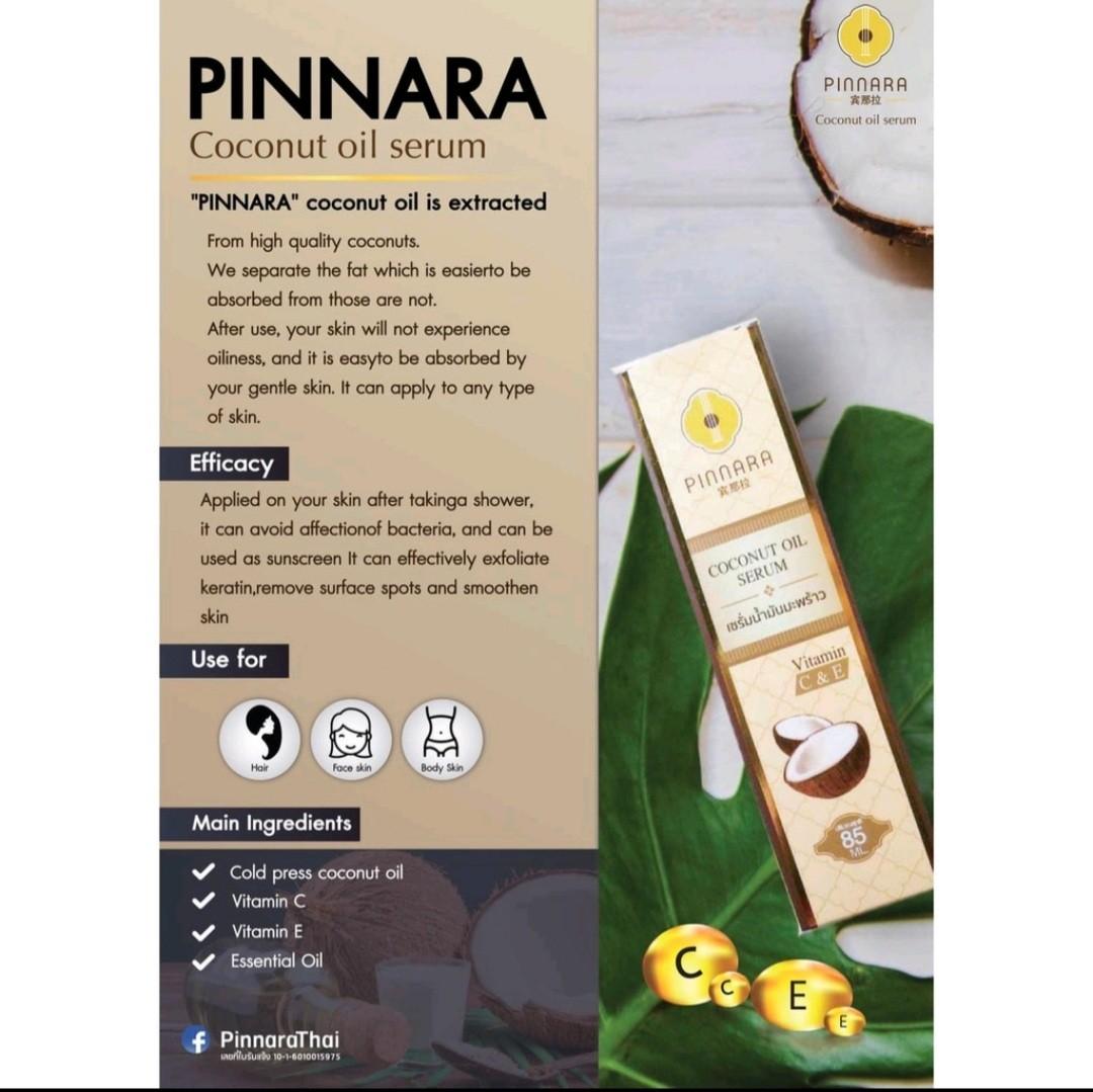 Pinnara coconut oil Serum, Beauty & Personal Care, Bath & Body, Body ...