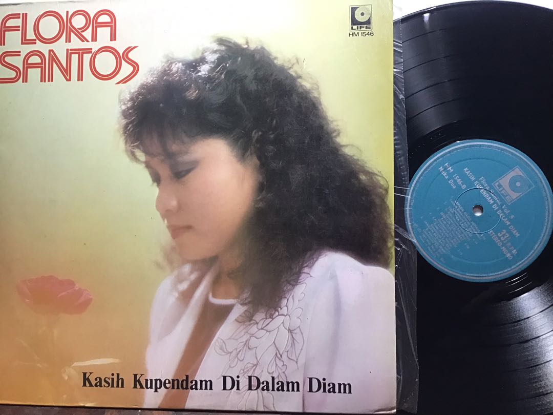 LP Flora Santos - Kasih Kupendam Di Dalam Diam OOP VINTAGE VINYL RECORD ...