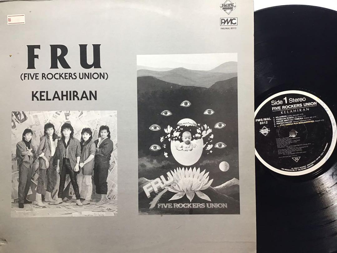 LP FRU (Five Rockers Union) - Kelahiran OOP VINTAGE VINYL RECORD Anubis Piring Hitam Malay Rock ...