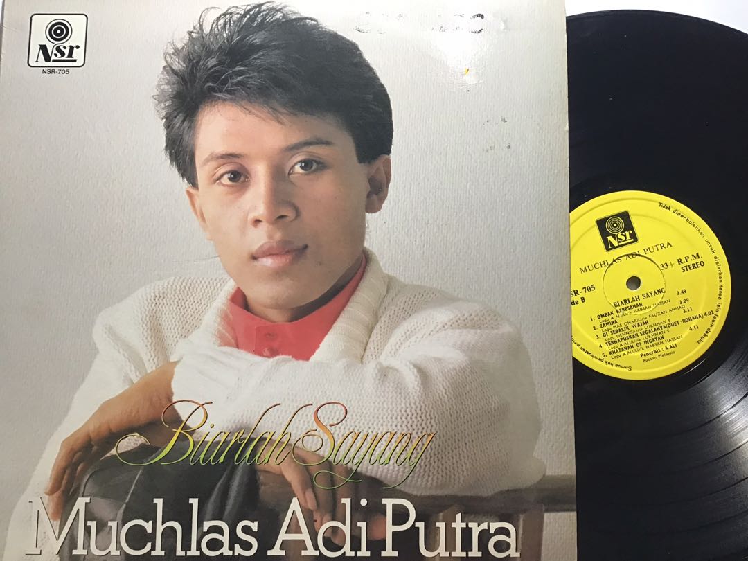 LP Muchlas Adi Putra - Biarlah Sayang OOP VINTAGE VINYL RECORD Anubis Piring Hitam Melayu Malay ...