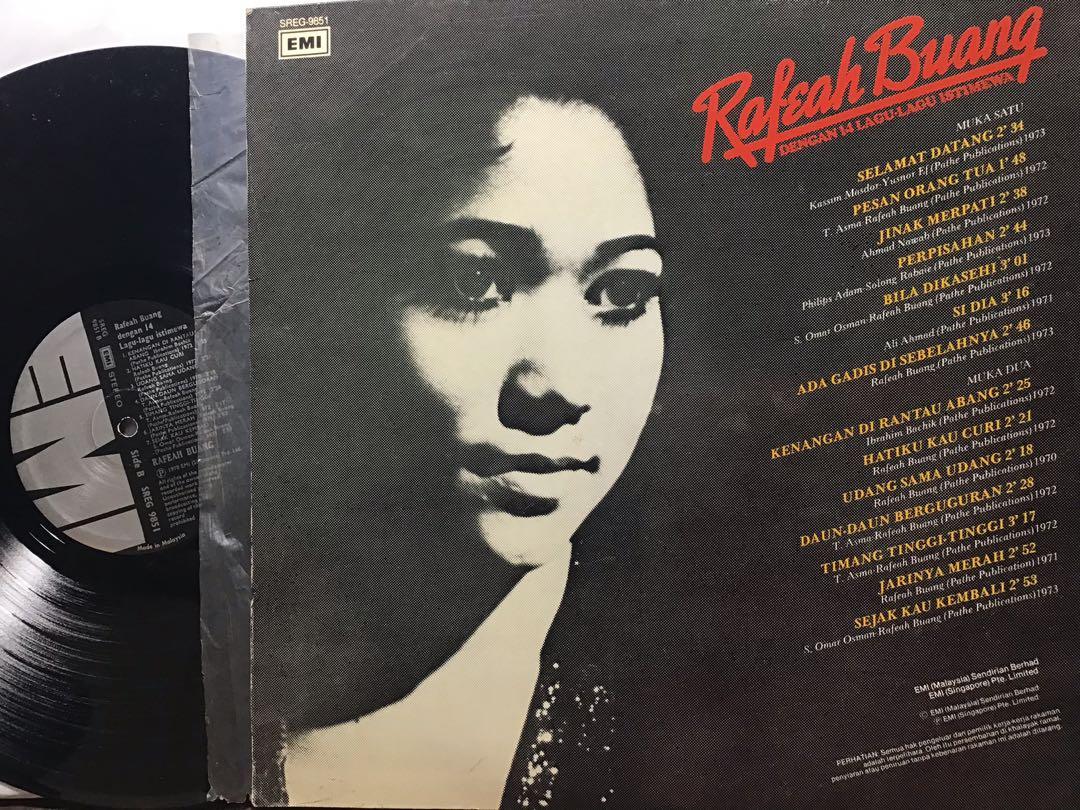 LP Rafeah Buang - Dengan 14 Lagu Lagu Istimewa OOP 1978 VINTAGE VINYL ...