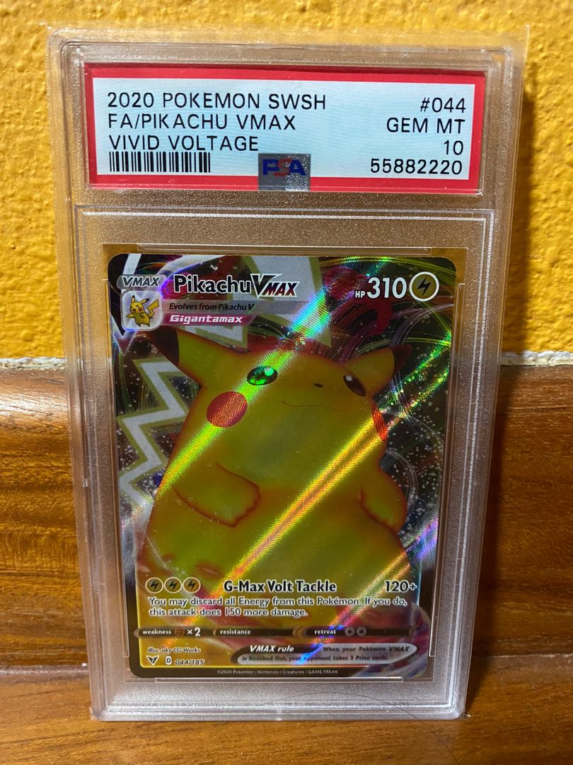 Pokemon TCG PSA 10 Vivid Voltage Pikachu Vmax, Hobbies & Toys, Toys ...