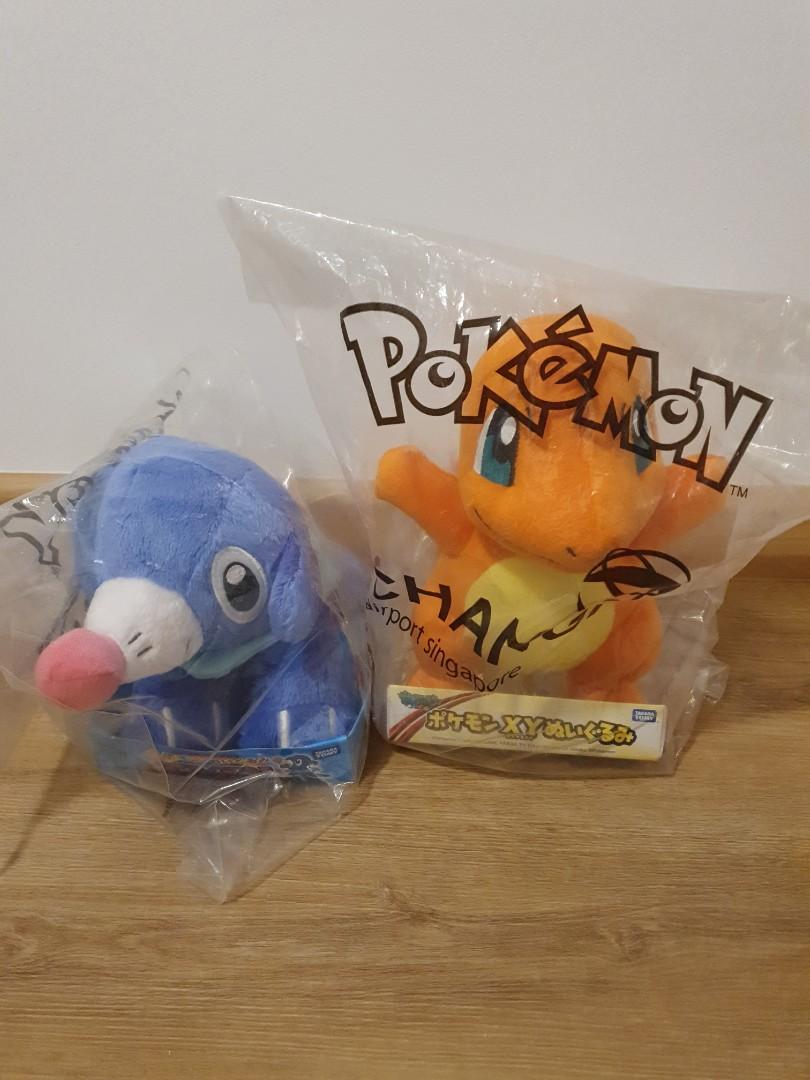 Pokémon Soft Toys - Popplio, Charmander - Takara Tomy, Changi Airport, Hobbies & Toys, Toys ...