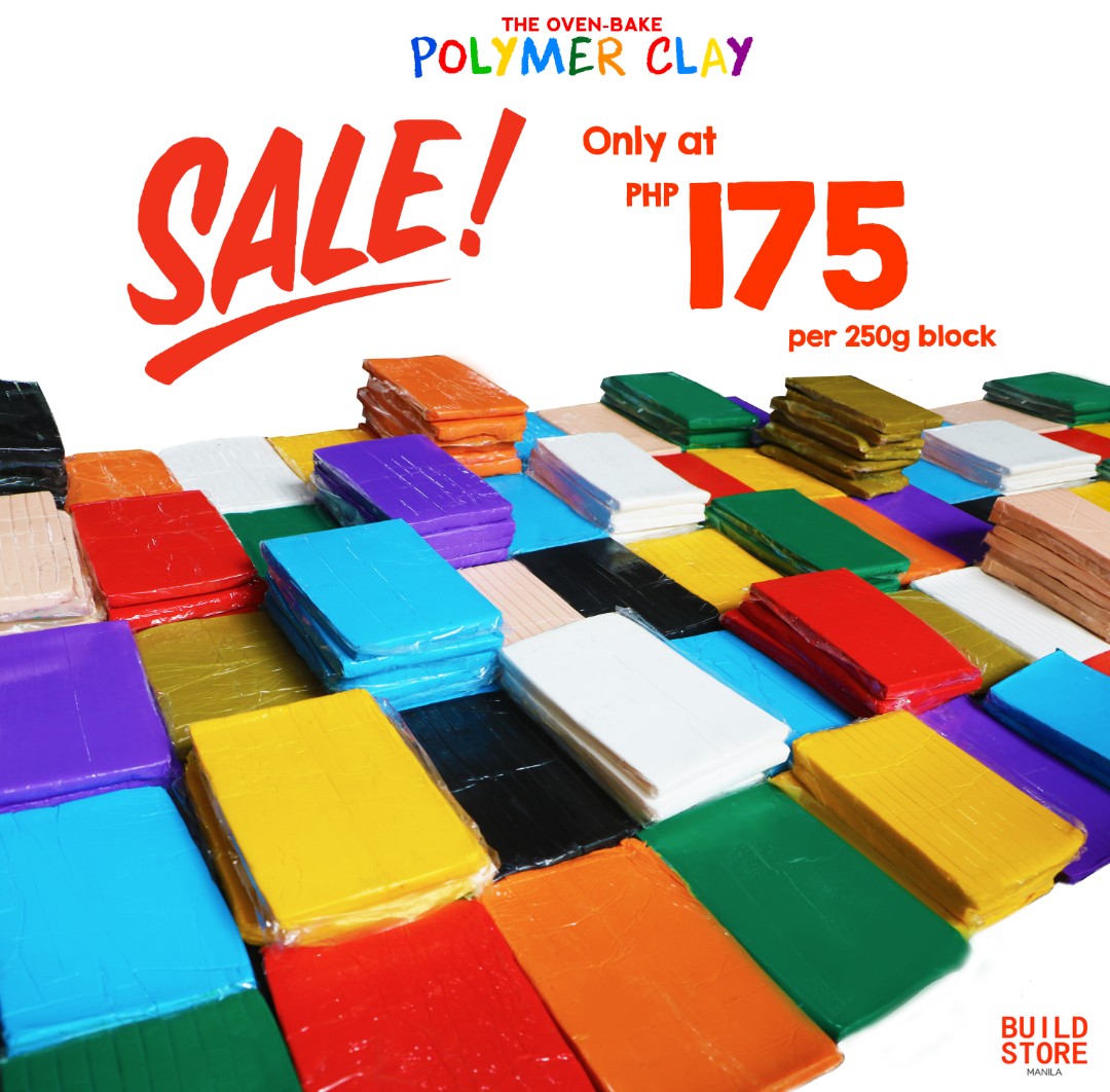 Polymer Clay - 250g Block (Multiple Colors), Hobbies & Toys, Stationary ...