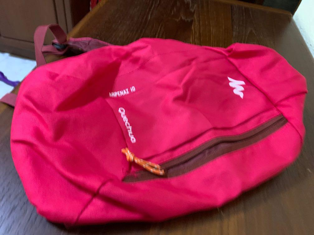 Quechua Mini Pink Backpack, Women's Fashion, Bags & Wallets, Backpacks ...