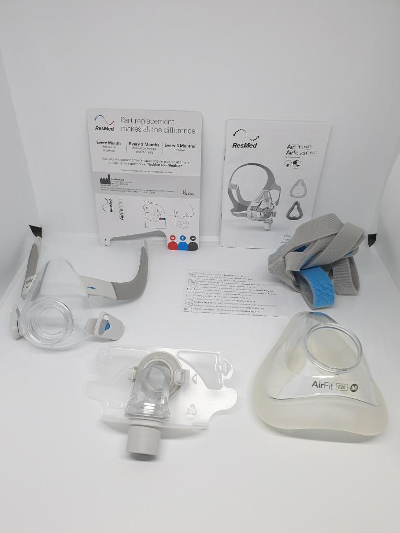 ResMed Airfit F20 CPAP full face medium, Health & Nutrition, Medical ...