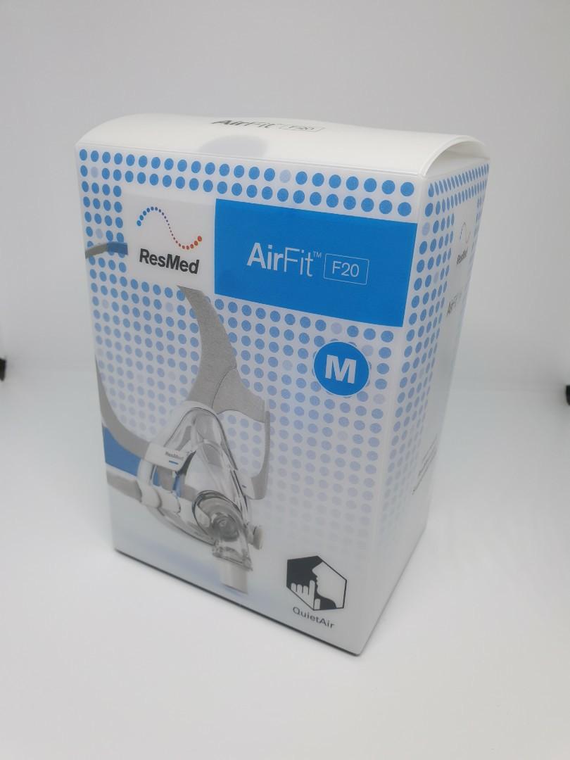 ResMed Airfit F20 CPAP full face medium, Health & Nutrition, Medical ...