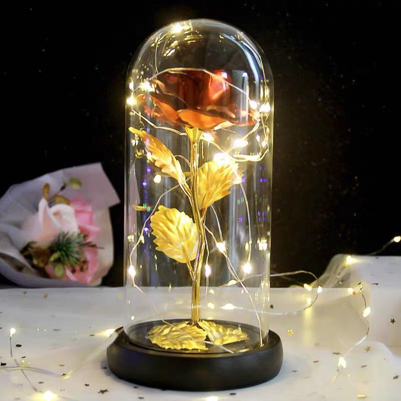Restocked! Beauty and The Beast Rose | Enchanted LED Rose Glass Dome ...